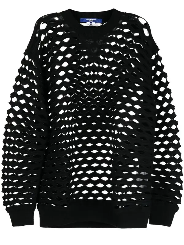 Junya Watanabe Laser-cut Detail Crew-neck Jumper