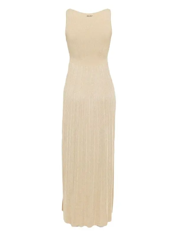Michael Kors Metallic-threading Fine-knit Dress