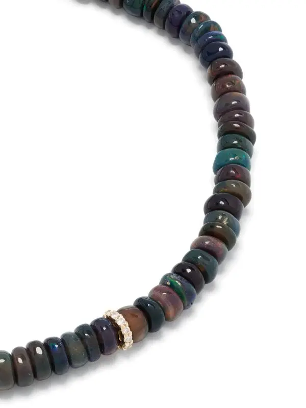 SYDNEY EVAN 14kt Yellow- Opal And Diamond Beaded Bracelet