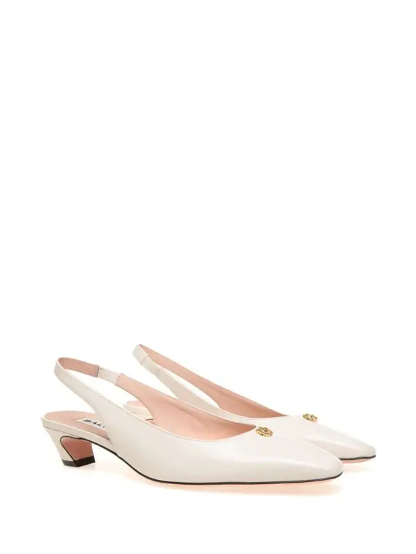 Bally Emblem-plaque Slingback Pumps