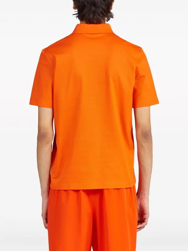 FERRAGAMO Polo-collar Cotton Polo Shirt