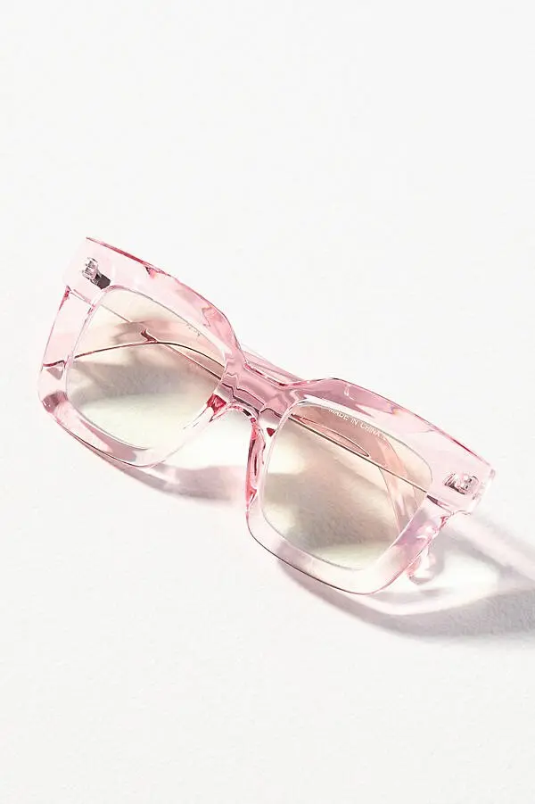 Anthropologie Chunky Cara Light Readers - Petal Pink