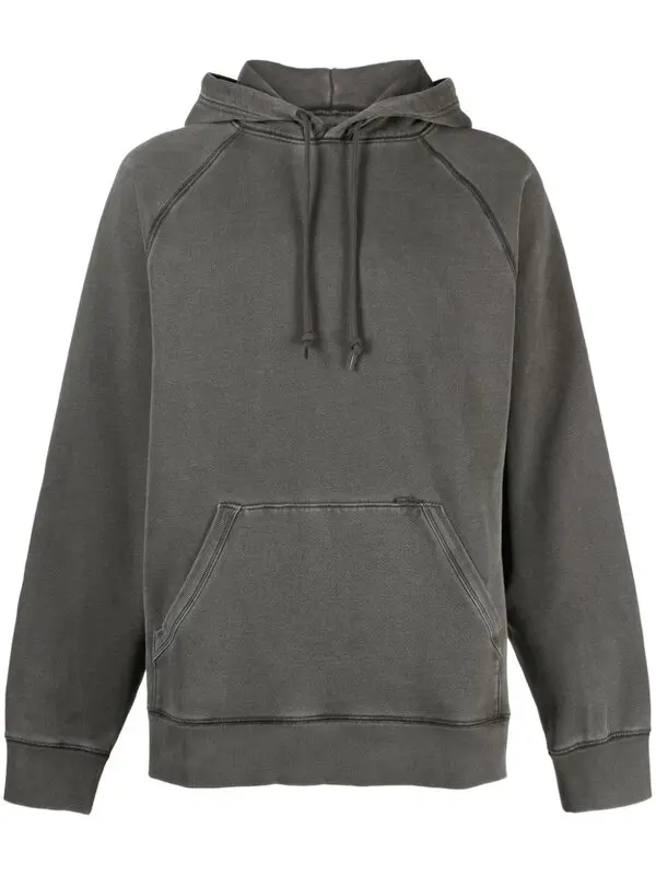 Carhartt Work In Progress Mélange-effect Cotton Hoodie - Grey