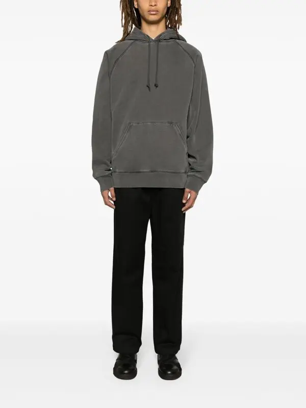 Carhartt Work In Progress Mélange-effect Cotton Hoodie - Grey