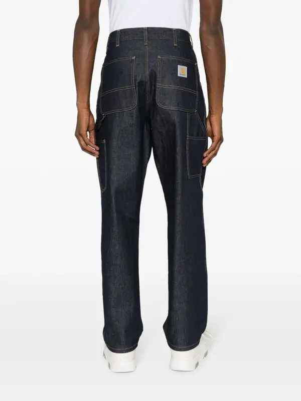 Carhartt Work In Progress Single Knee Straight Leg Jeans - Blue