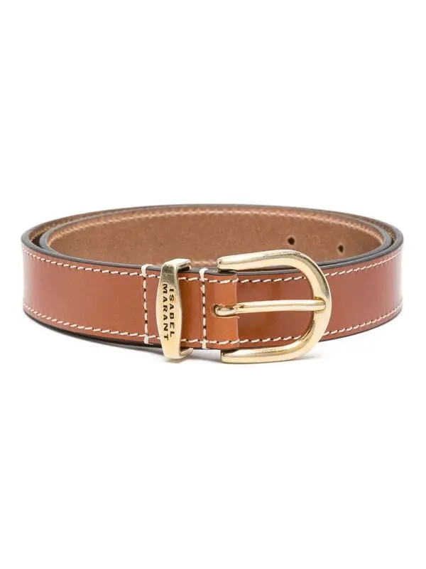 Isabel Marant Zadd Leather Belt - Brown