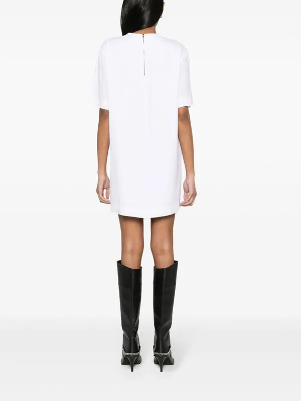 Moschino Logo-print Crepe Minidress