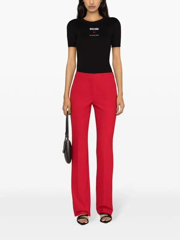 Moschino Embroidered Knitted Top
