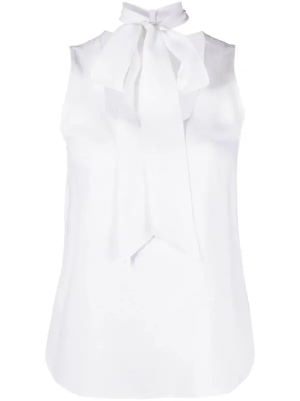 Moschino Bow-detail Sleeveless Blouse