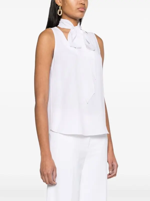 Moschino Bow-detail Sleeveless Blouse