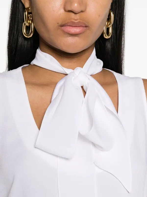 Moschino Bow-detail Sleeveless Blouse