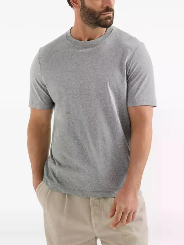 Brunello Cucinelli Cotton Jersey Crew-neck T-shirt - Grey