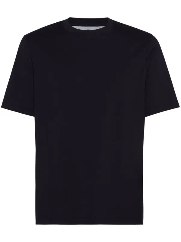 Brunello Cucinelli Crew-neck Cotton Jersey T-shirt - Blue