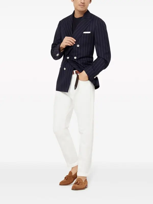 Brunello Cucinelli Crew-neck Cotton Jersey T-shirt - Blue