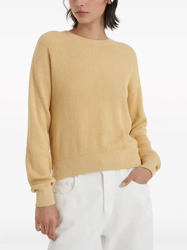 Brunello Cucinelli Ribbed Cotton Sweatshirt