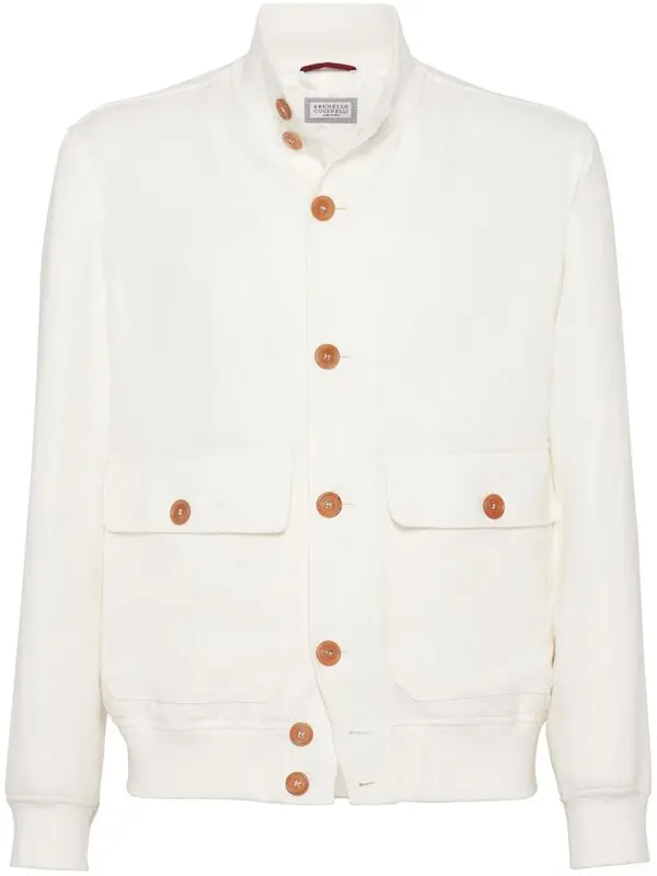 Brunello Cucinelli Cargo-pocket Twill Bomber Jacket