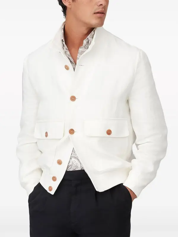 Brunello Cucinelli Cargo-pocket Twill Bomber Jacket