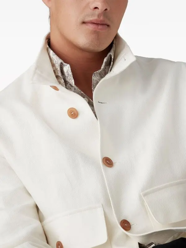Brunello Cucinelli Cargo-pocket Twill Bomber Jacket