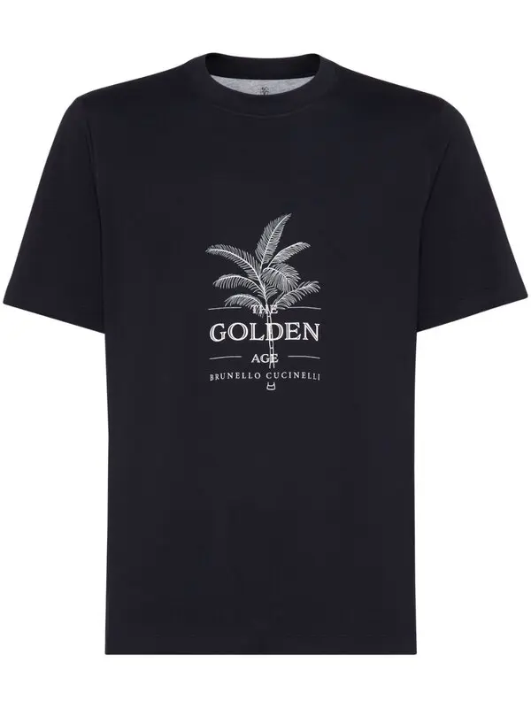 Brunello Cucinelli Graphic-print Cotton T-shirt