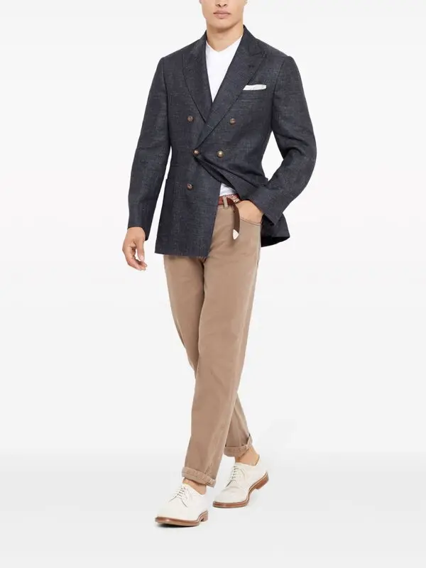 Brunello Cucinelli Dyed Straight-leg Jeans - Brown