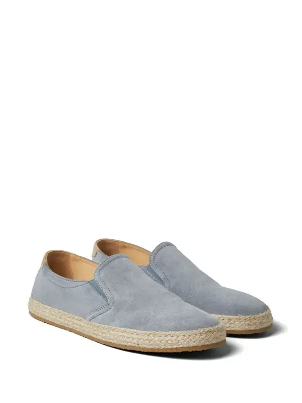 Brunello Cucinelli Almond-toe Suede Loafers