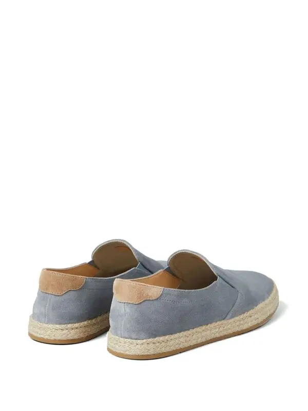 Brunello Cucinelli Almond-toe Suede Loafers