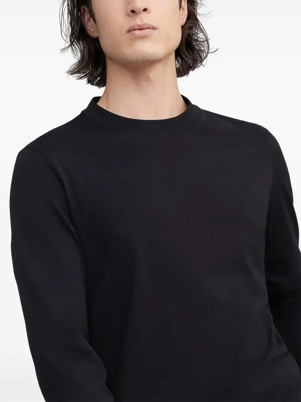 Brunello Cucinelli Round-neck Long-sleeve T-shirt - Black