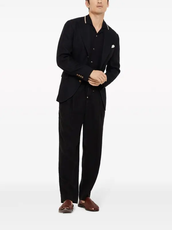 Brunello Cucinelli Straight-leg Track Pants - Black