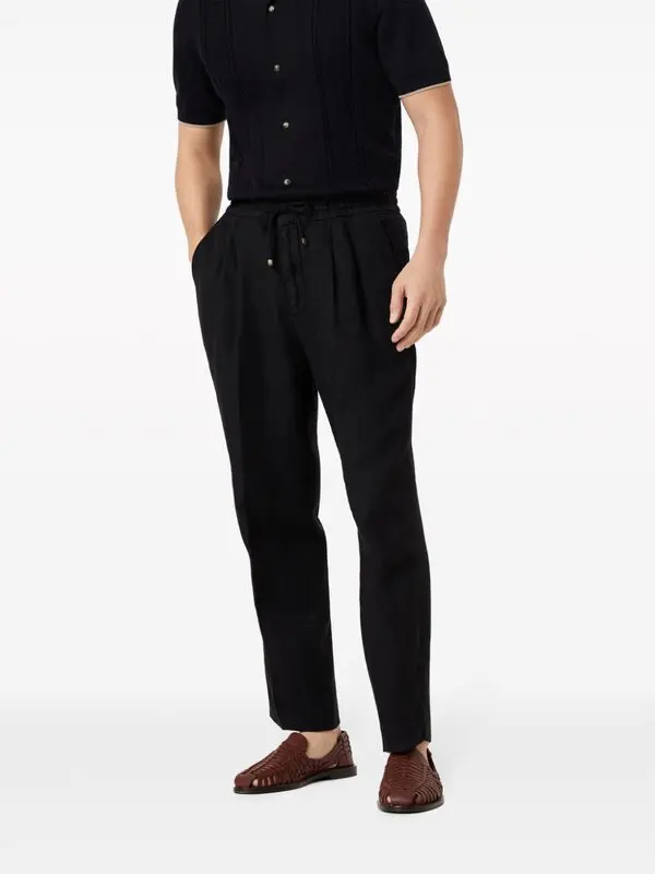 Brunello Cucinelli Straight-leg Track Pants - Black