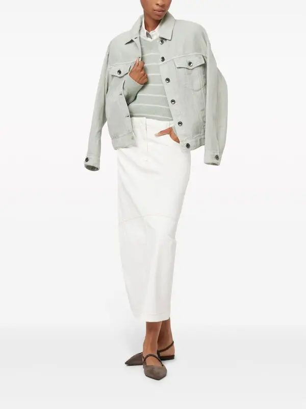 Brunello Cucinelli Striped Ribbed Jumper