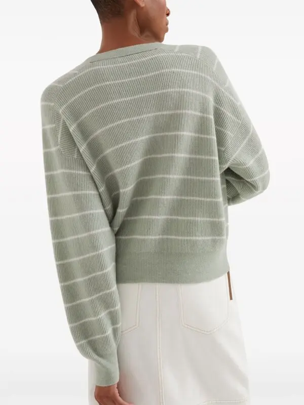 Brunello Cucinelli Striped Ribbed Jumper