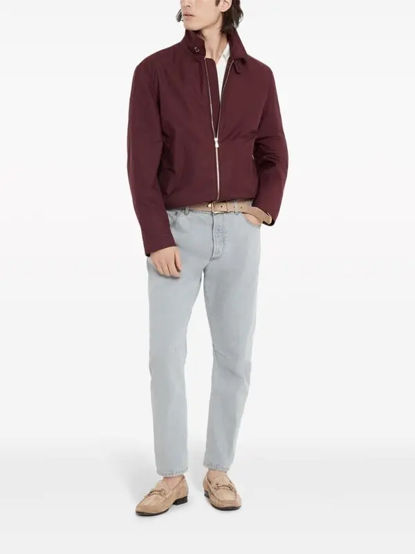 Brunello Cucinelli Rib-knit Cotton T-shirt - White