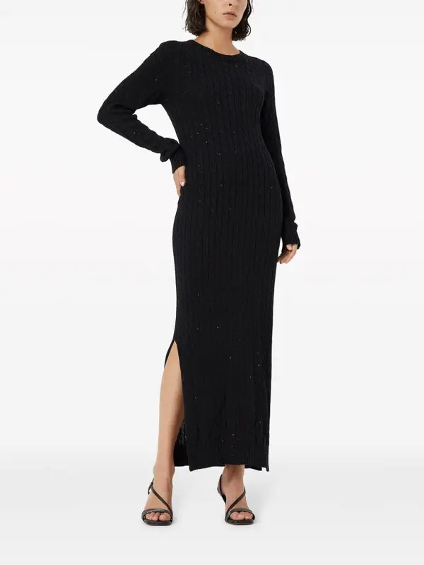 Brunello Cucinelli Sequin-embellished Cable-knit Dress