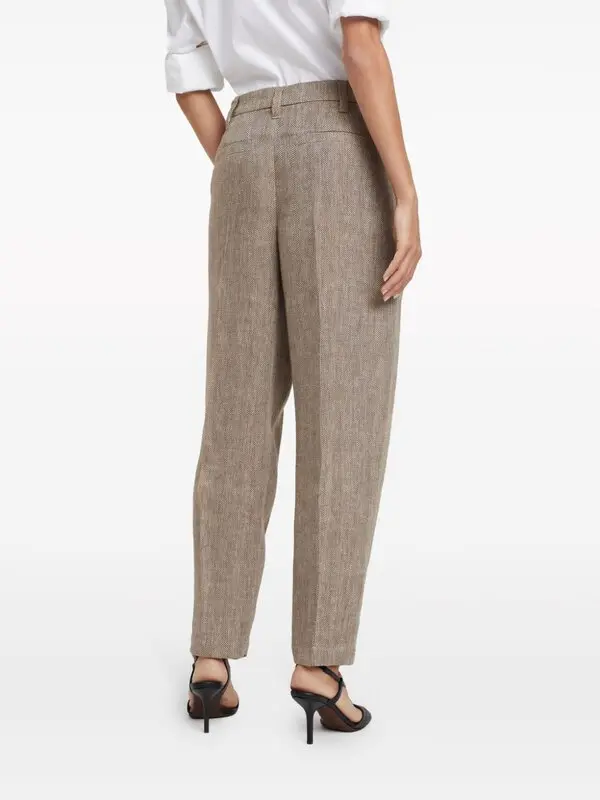 Brunello Cucinelli Tailored Linen Trousers