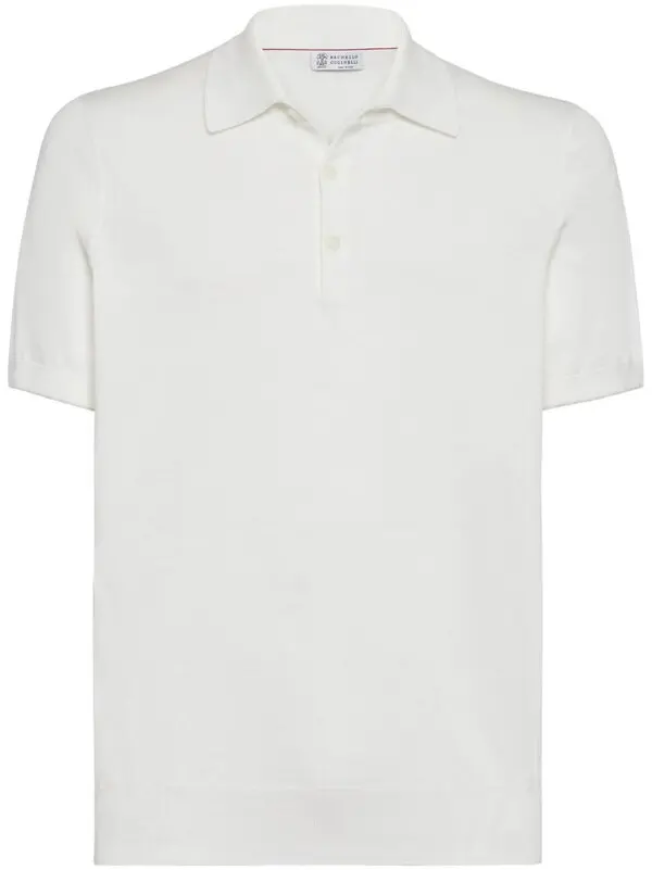 Brunello Cucinelli Plain Button Polo Shirt