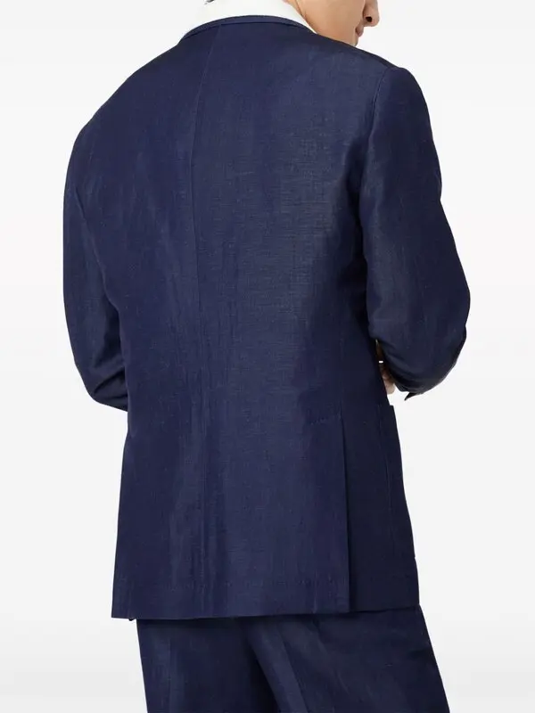 Brunello Cucinelli Double-breasted Wool-blend Blazer