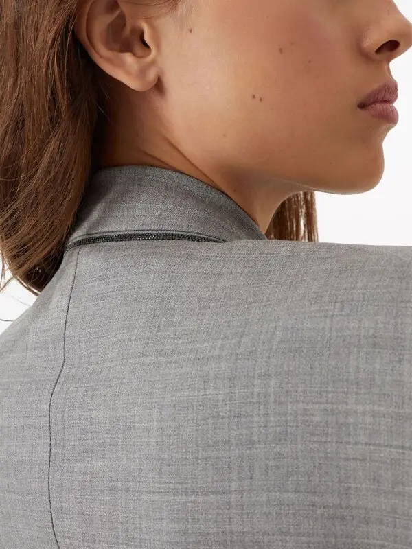 Brunello Cucinelli Mélange-effect Single-breasted Blazer