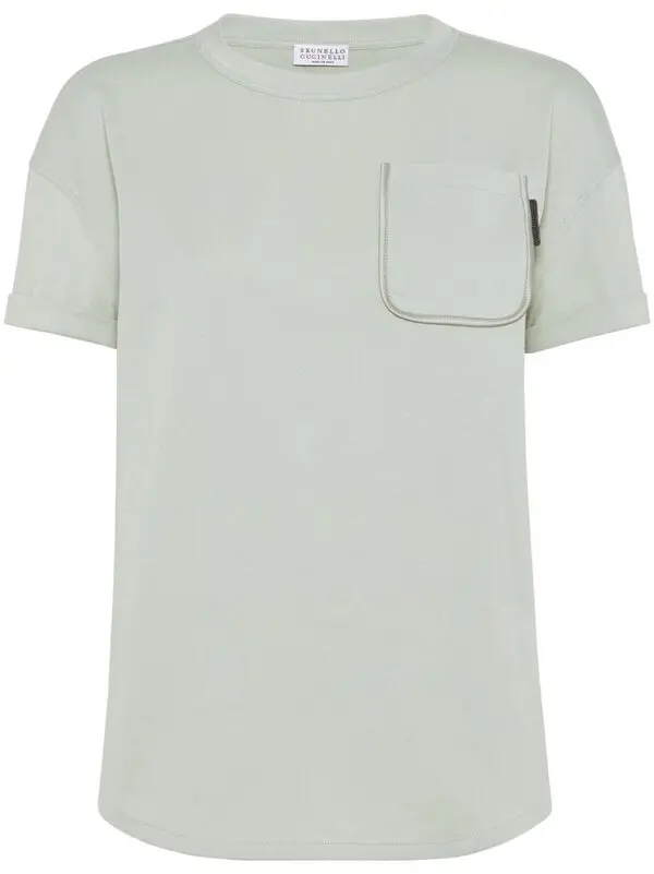 Brunello Cucinelli Chest Pocket Cotton T-shirt