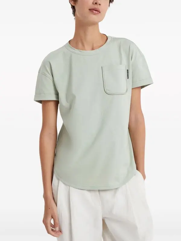 Brunello Cucinelli Chest Pocket Cotton T-shirt