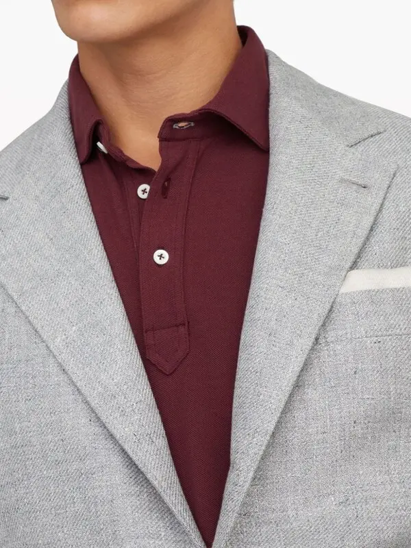 Brunello Cucinelli Notched-lapels Single-breasted Blazer - Grey