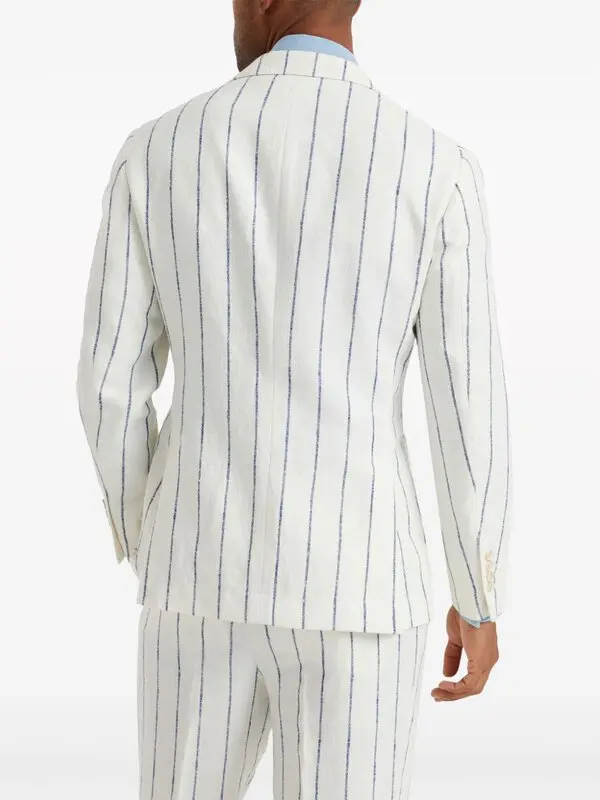 Brunello Cucinelli Striped Single-breasted Blazer