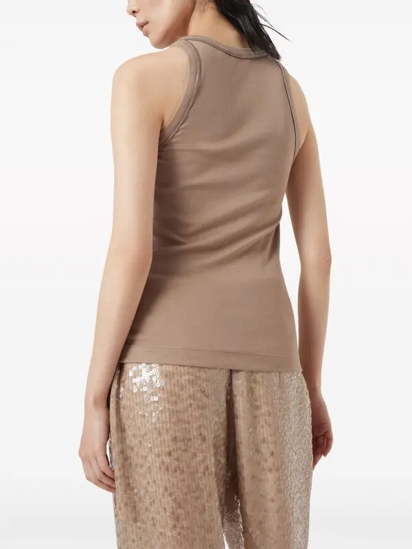 Brunello Cucinelli Cotton-blend Vest Top