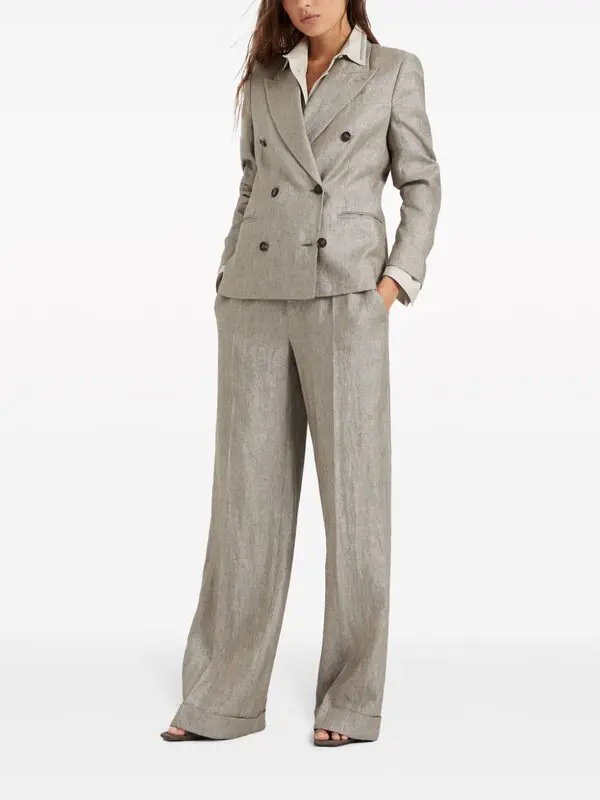 Brunello Cucinelli Appliqué-detail Long-sleeve Shirt