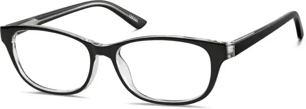 Zenni Vintage Oval Eyeglasses Full Rim Frame - Black