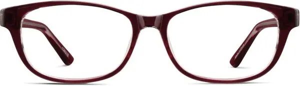 Zenni Vintage Inspired Oval Eyeglasses - Red