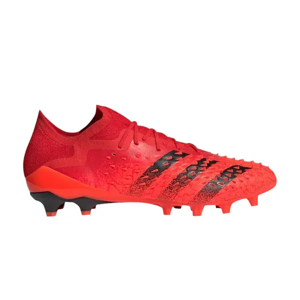 Adidas Predator Freak.1 Low Ag Soccer Cleats - Red