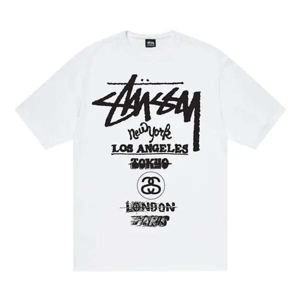 StÜssy Tour Tee - White