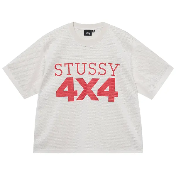 StÜssy 4x4 Mesh Football Jersey - Cream