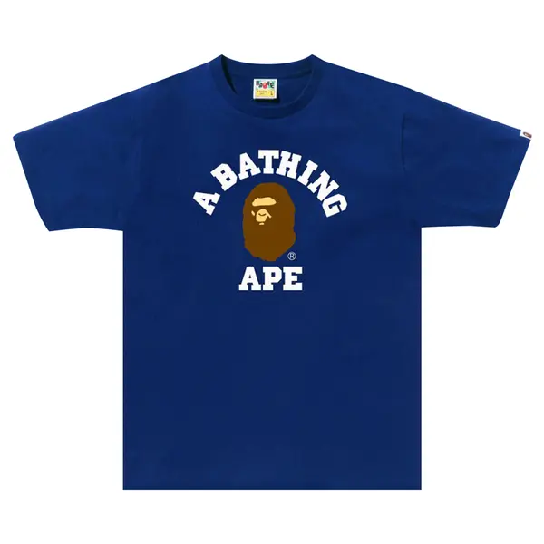 A BATHING APE College Tee - Blue