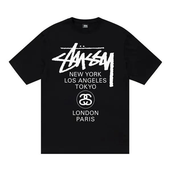 StÜssy World Tour Tee - Black